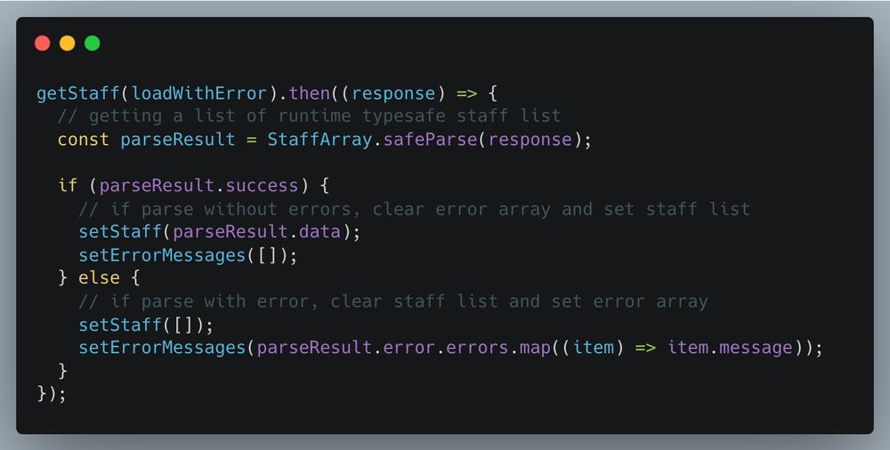 How to get runtime type safety in the Frontend